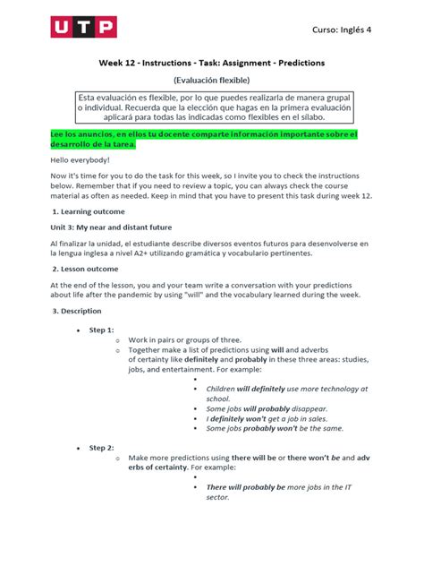 Ac S12 Week 12 Task Assignment Predictions Pdf Linguistics