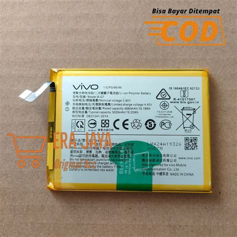 Jual Baterai Original Hp Vivo Y Vivo Y Kode Model B G BG Batre