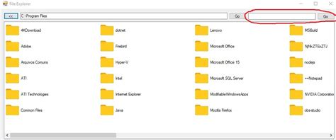How To Make A Search Bar Equal To The Windows File Explorer In Vb Net Stack Overflow