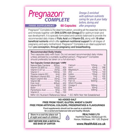 Health Aid Pregnazon Complete