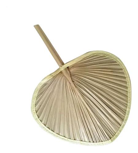 Abanico De Totora Natural Con Palma Tejida De Forma Natural Cuotas