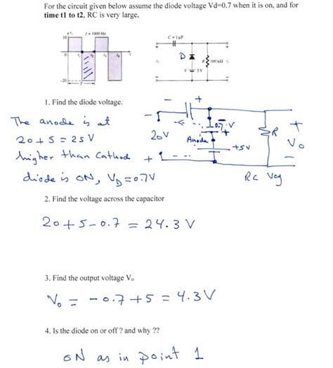 Solved How Did He Get The Output Voltage At Part What Chegg
