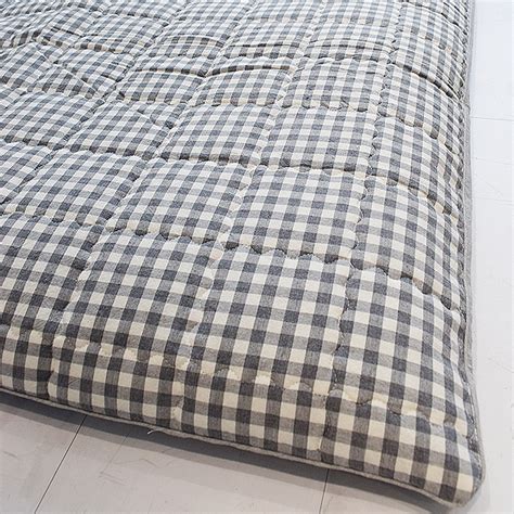 [물세탁 체크 바닥요 요매트 두꺼운 요패드 싱글 더블 퀸 바닥 까는 이불 3단요 접이식 요솜세트]