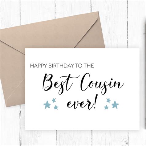 Funny Cousin Card Etsy