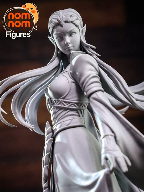 Princesa Zelda Link Mujer Elfa Chica Videojuego Anime Figura Resina
