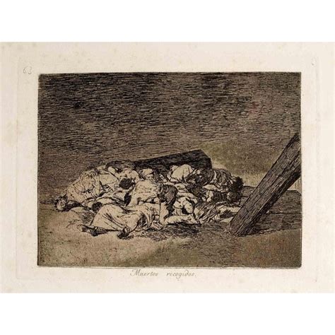 Francisco Goya Muertos Recogidos Etching 1863 Chairish