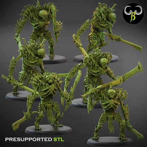 3d Printable Marrow Construct Sword Squad By Claybeastcreation