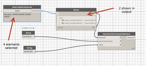 Select Model Elements Not Working Properly Revit Dynamo