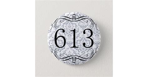 613 Area Code 6 Cm Round Badge Zazzle