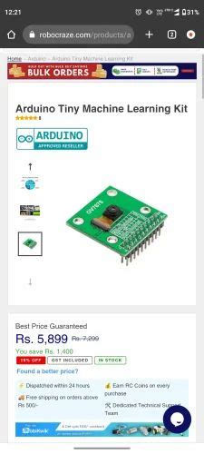 Arduino Tiny Machine Learning Kit Original Nano 33 Iot At ₹ 4500piece In New Delhi