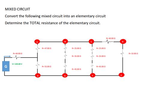 Solved Mixed Circuit Convert The Following Mixed Circuit