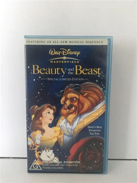 Beauty And The Beast 1991 Vhs Special Limited Edition Rare Walt