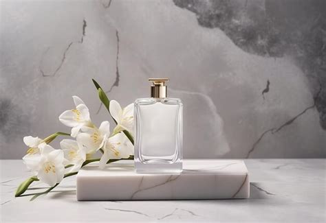 Premium Ai Image Jasmine Perfume Mock Up
