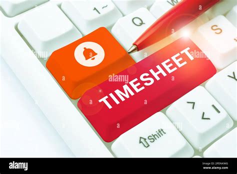 Text Showing Inspiration Timesheet Conceptual Photo Graphical Representation Of Period Time On