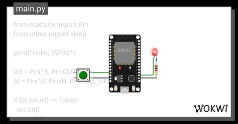 Micropython Blink Esp32 Copy Wokwi Esp32 Stm32 Arduino Simulator