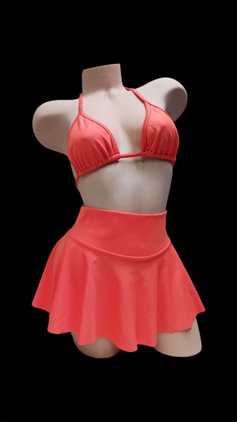 Beach Skirt Orange Papaya Bbb Shop