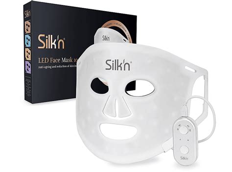 Silkn Led Face Mask 100 Anti Aging Gesichtspflege Weiß Saturn