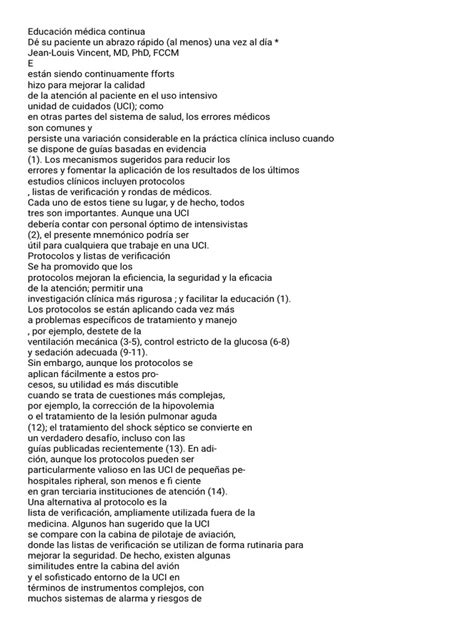 Fast Hug 1 Español Pdf Unidad De Cuidados Intensivos Medicina Clinica