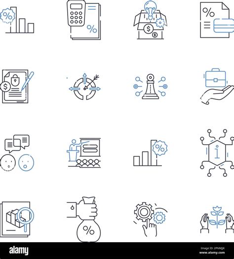 Deliberate And Contemplate Line Icons Collection Ponder Meditate