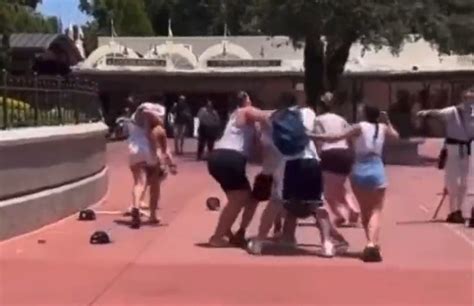Fueron De Paseo A Disney Y Terminaron En Pelea