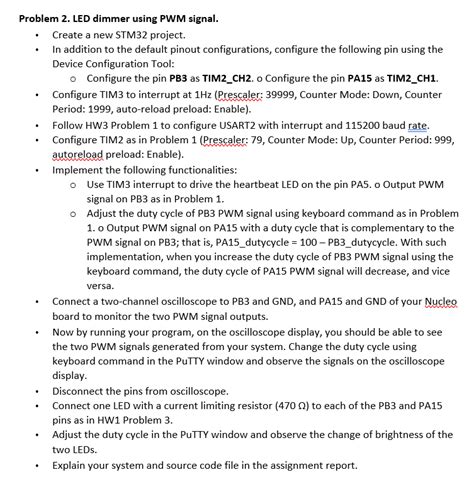 Solved Please Only Do Part 2 Code Is For A Nucleo L476rg