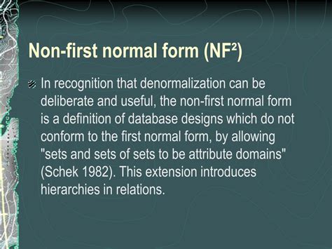 Ppt Database Normalization And Denormalization Powerpoint