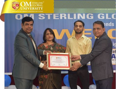 Om Sterling Global University Foundation Day Was Celebrated With Great