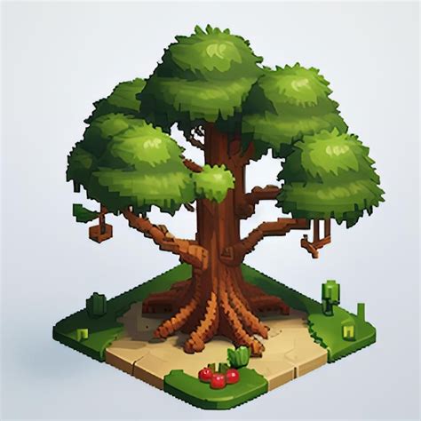 Stylized Wood Tree Assets For Game Environments Premium Ai Generated