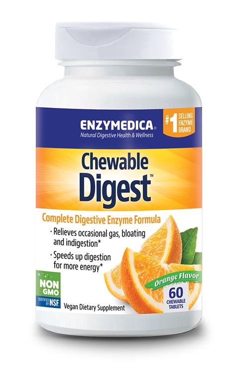 Enzymedica Digest 60 Chewable Tablets Nahdi