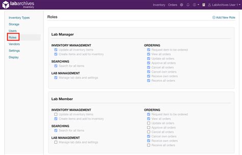Creating Custom Roles Labarchives