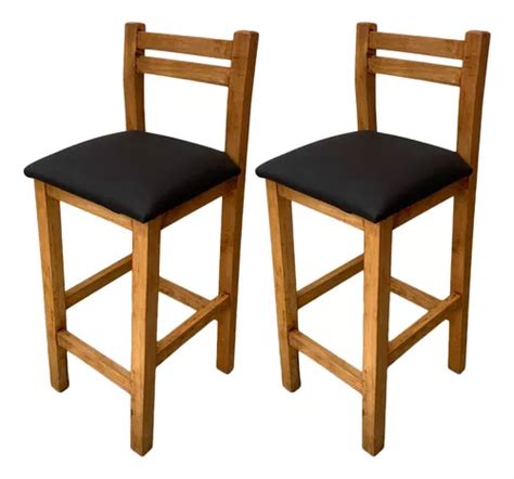 Set 2 Bancos Alto Periquera Madera Para Barra Resistente Cct | Envío gratis