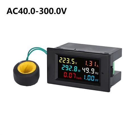 Ac40 300v 100a Digital Volt Amp Watt Detector Voltage Current Power