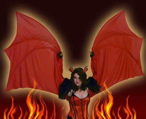 Red Devil Wings Costume