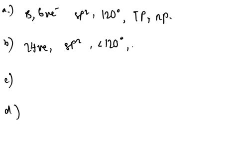 SOLVED Complete The Lewis Structures Of The Following Molecules