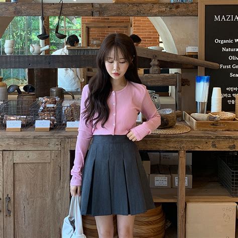 러빈위드 쥬디 투웨이 골지 라운드 가디건 4color