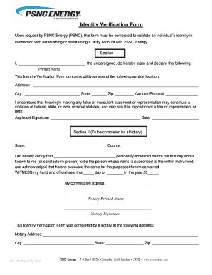Notarized Identity Verification Form Pdf Pdffiller