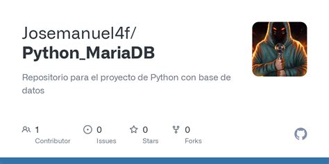 github josemanuel4f python mariadb repositorio para el proyecto de