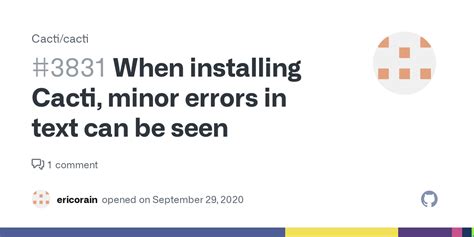 When Installing Cacti Minor Errors In Text Can Be Seen Issue 3831