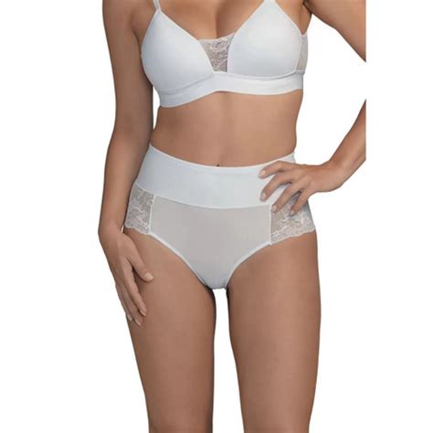 Calcinha Calça Clássica Aubade Demillus 057489 Elastano Control E Renda