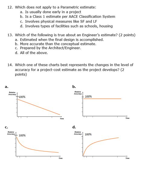 Solved 12 Which Does Not Apply To A Parametric Estimate A