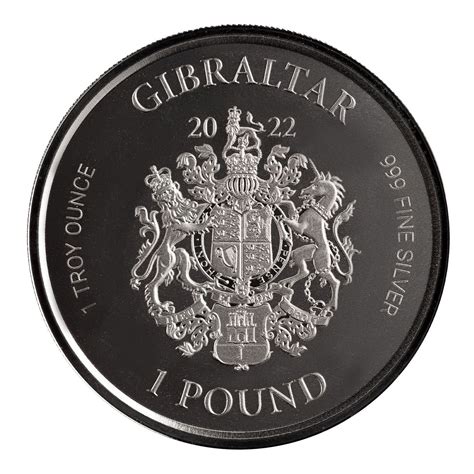 2022 New Gibraltar War Elephant Silver 1 Oz Coin Gold
