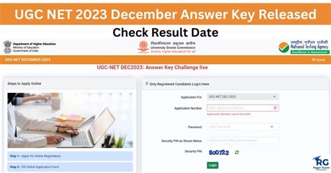 UGC NET 2023 December Answer Key Released Ugcnet Nta Ac In