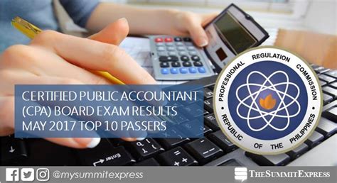 Prc Results Top 10 May 2017 Cpa Board Exam Topnotchers