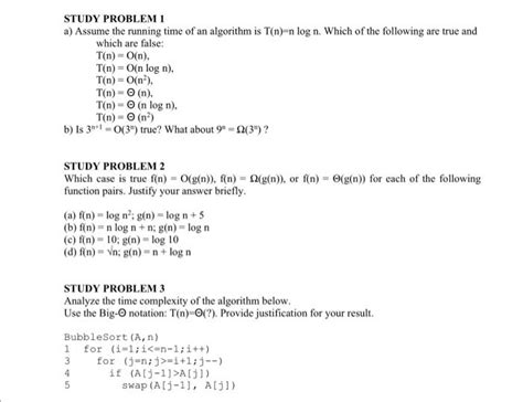 Solved STUDY PROBLEM A Assume The Running Time Of An Chegg
