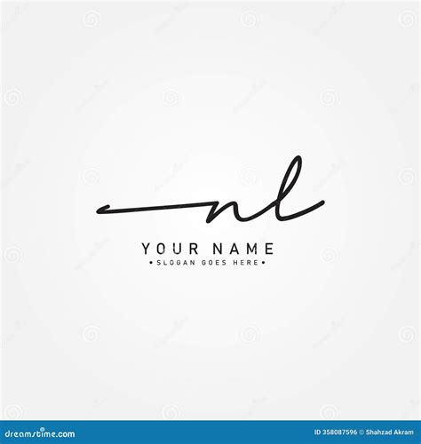 JL Signature Logo Handwritten Vector Logo Template For JL Alphabet