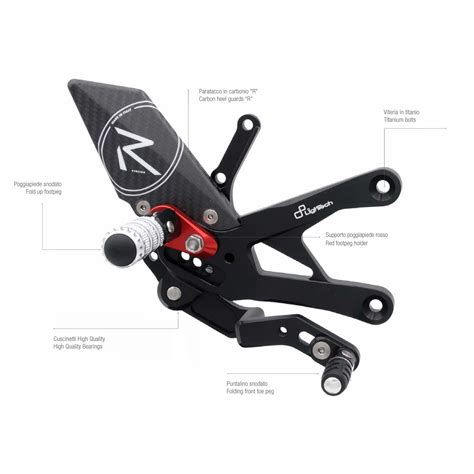 Pedane Regolabili R Version Lightech Per KTM 1390 DUKE R 2024