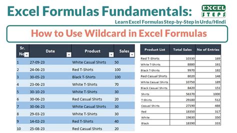 how to use wildcards in excel formulas excel formulas fundamentals