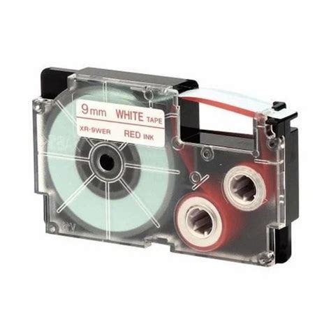 Plastic Casio 9mm Red On White Printer Tape At Rs 410piece In
