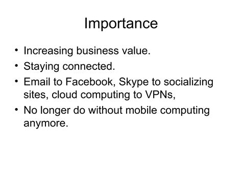 Mobile Computing Introduction Ppt