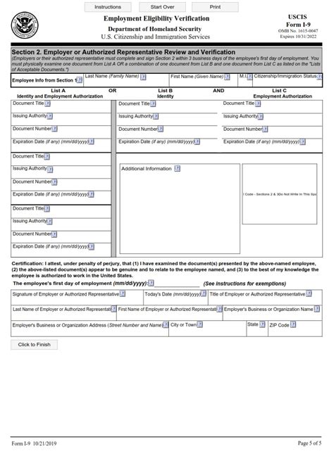Uscis I 9 Form 2025 Eden Christye
